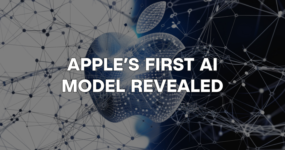 Apple's first AI model revealed
