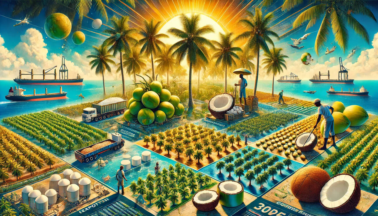 🌴Coconut Cultivation Up 400%