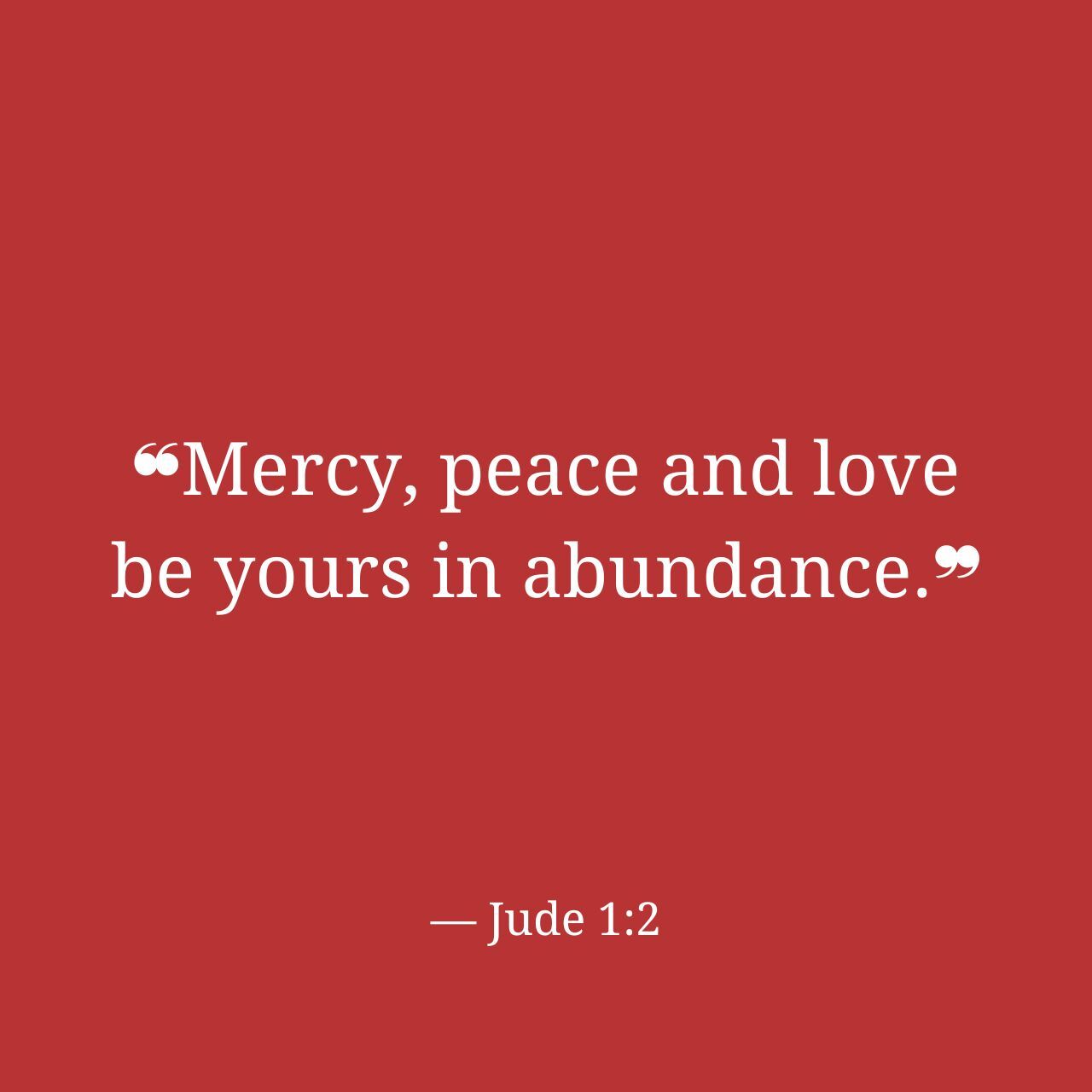 Verse of the Day: Jude 1:2