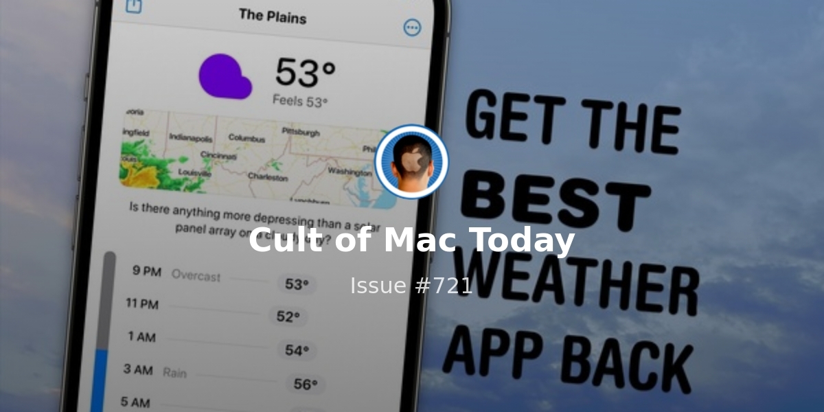 Get the best weather app back ☔️