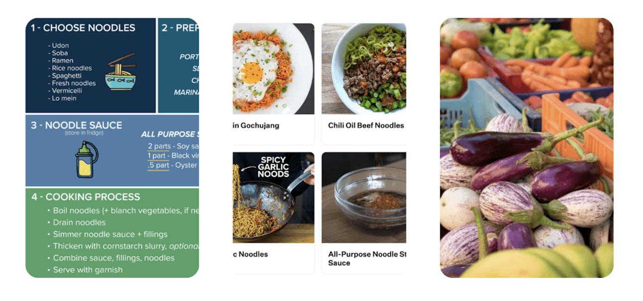 Stir fry noodles w/o a recipe (framework)