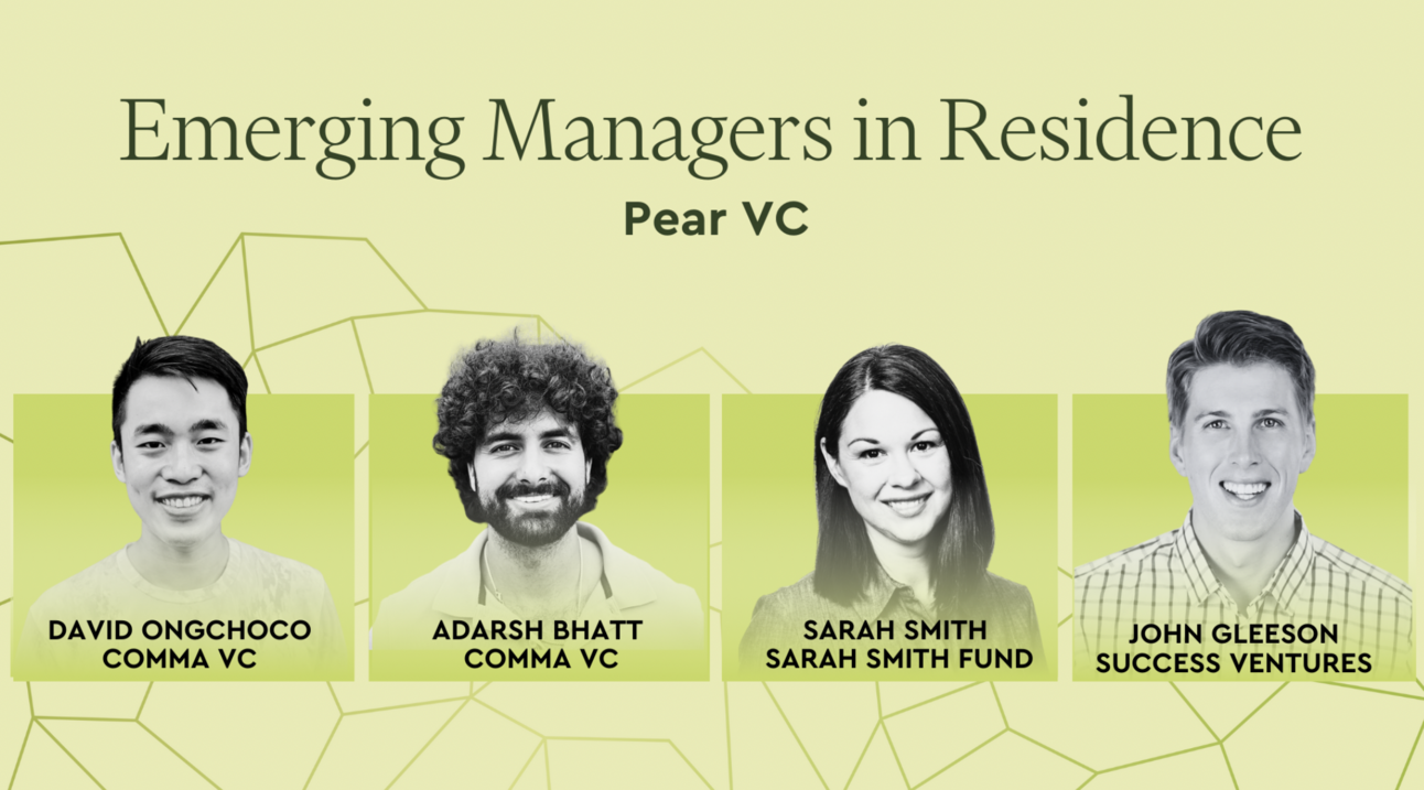 📶 Pear's new emerging manager program