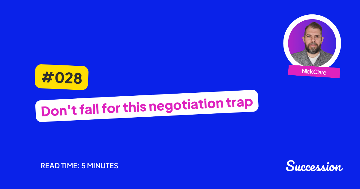 Don't fall for this negotiation trap