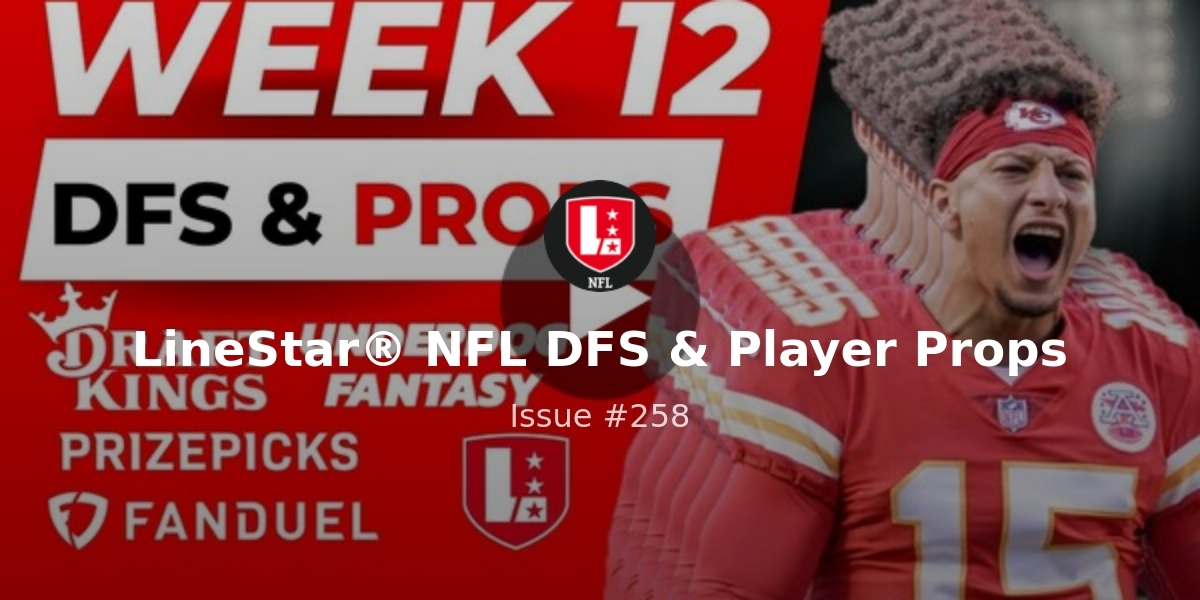 Week 12 (Main Slate) NFL DFS Guide + Cheat Sheet | Cleaning Up a Messy ...