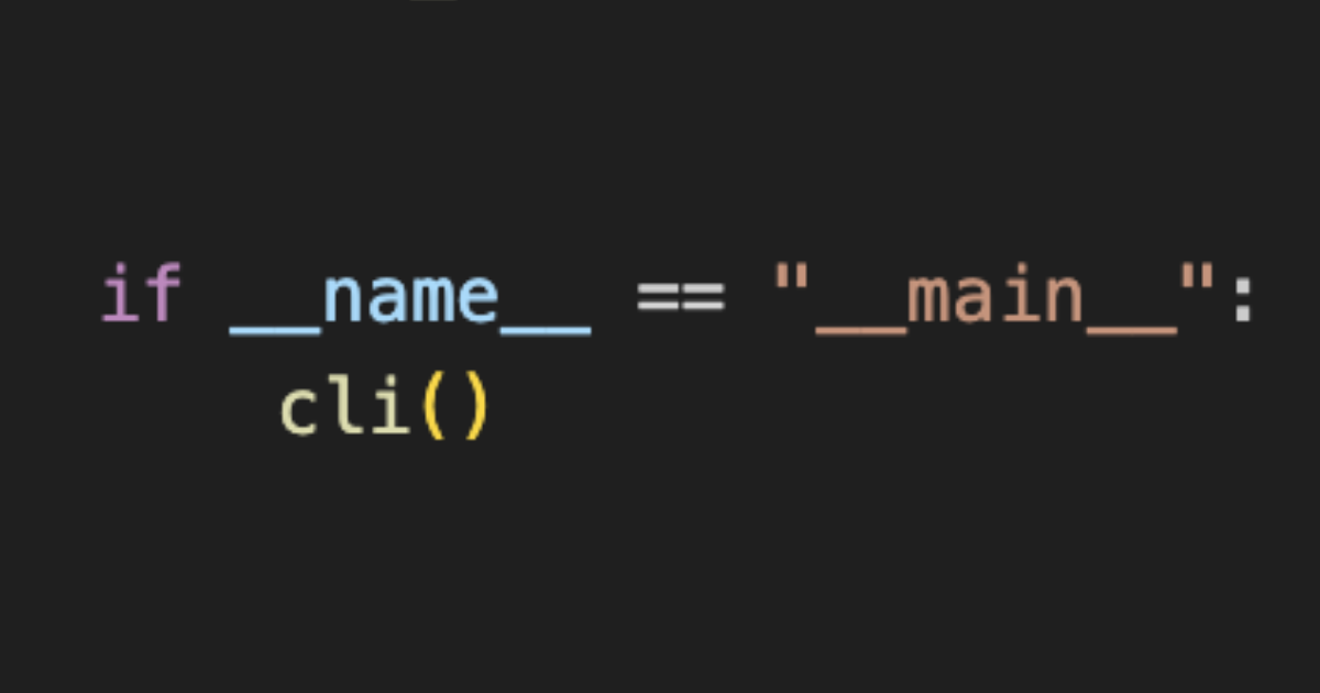 What is __name__ == "__main__"?