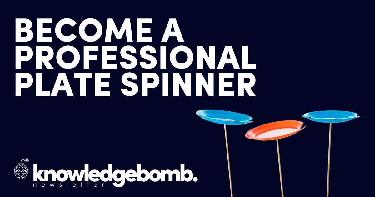 Becoming a professional plate spinner