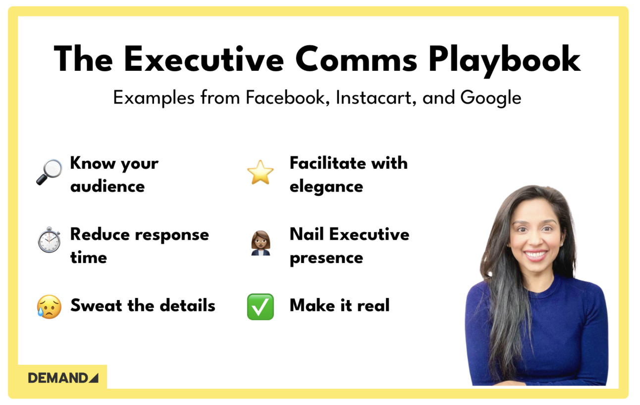 How to Master Executive Comms: Lessons from Facebook, Instacart, and Google