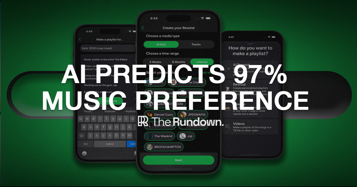 🤖 AI predicts music preference with 97% accuracy