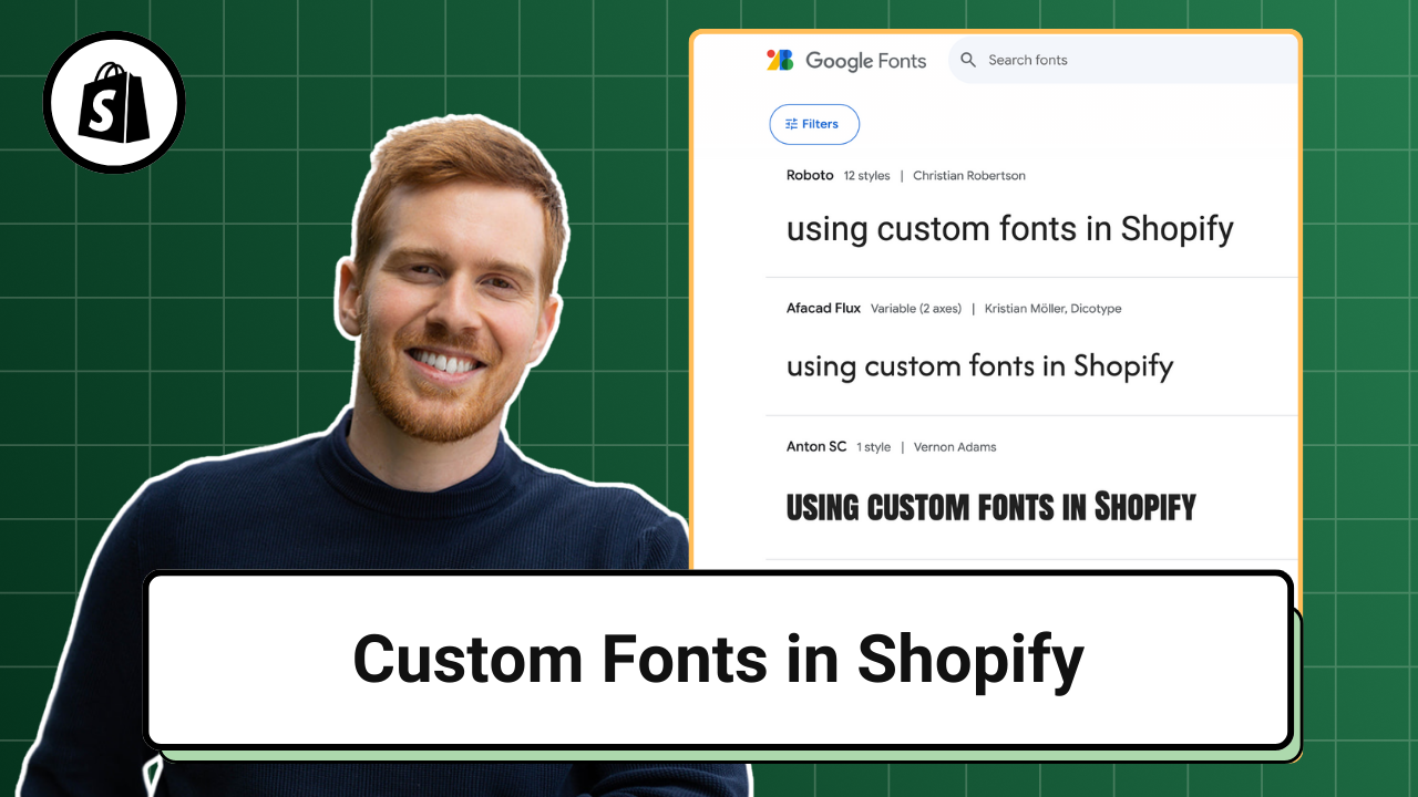 How to use custom fonts in Shopify