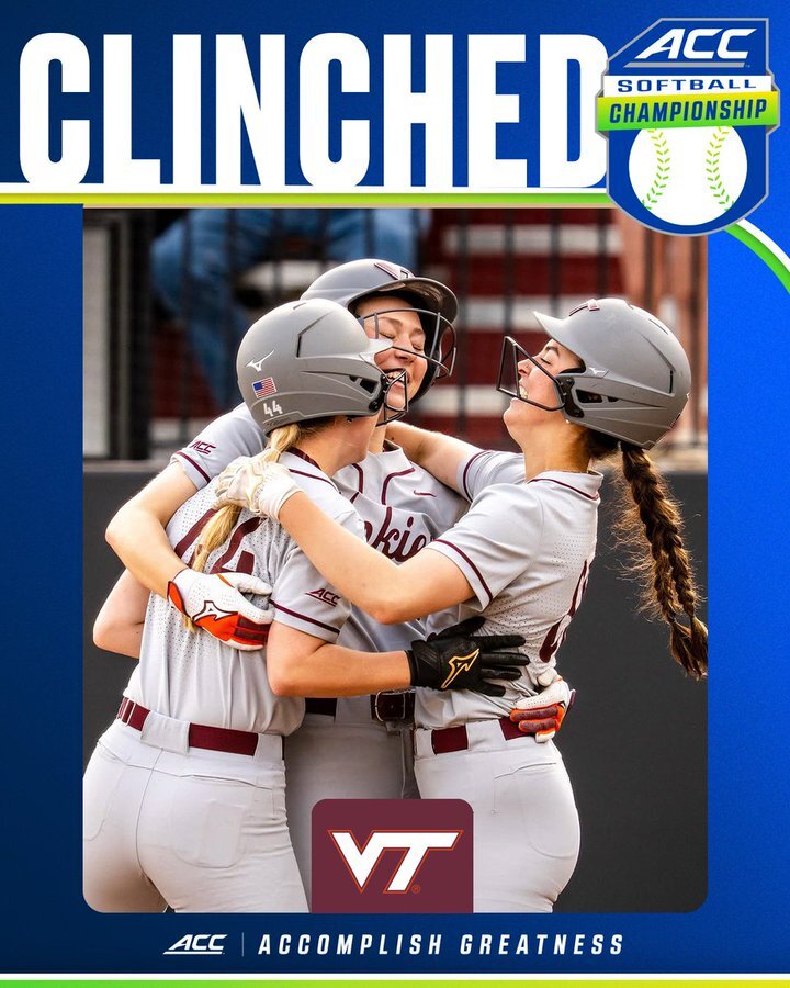 The Virginia Tech Hokies softball team won its series over Notre Dame ...