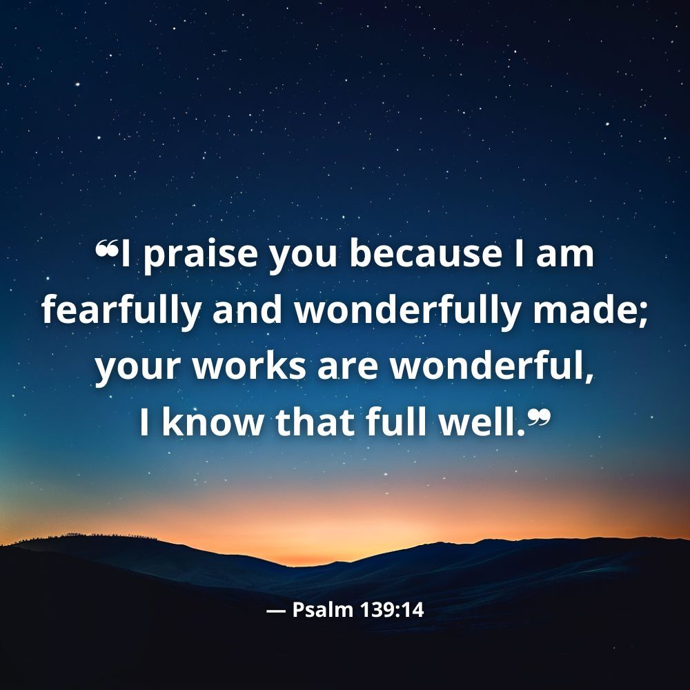 🙏 Verse of the Day: Psalm 139:14