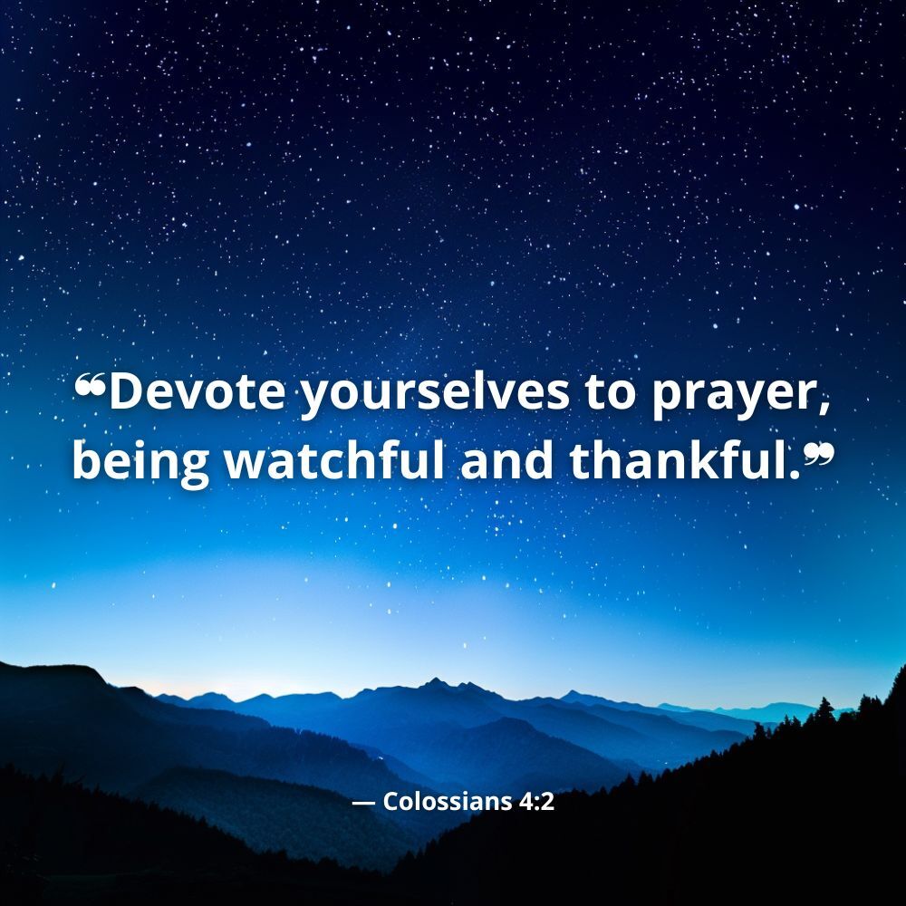 🙏 Verse of the Day: Colossians 4:2
