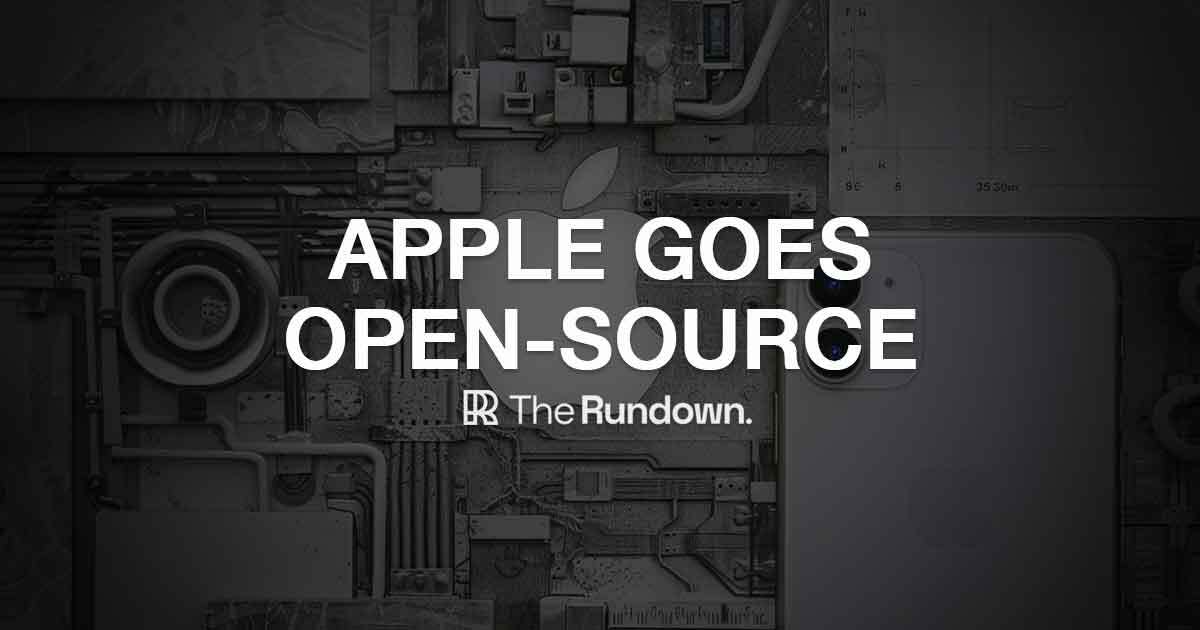 Apple AI goes open-source