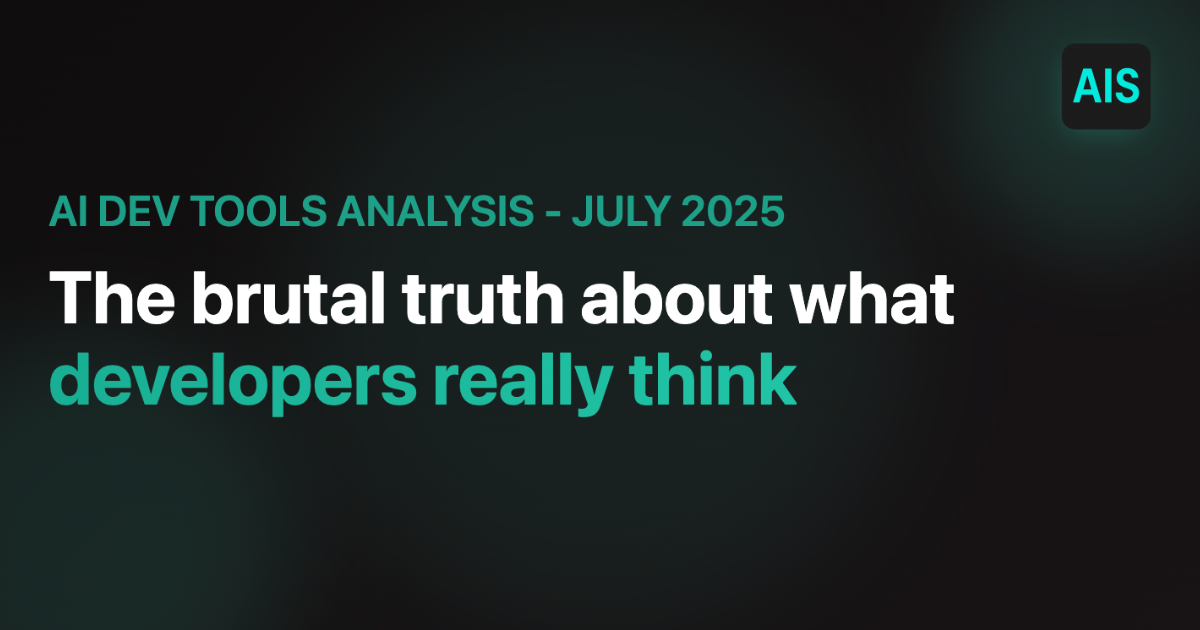 AI Dev Tools Exposed: Developer market trends & Insider Insights