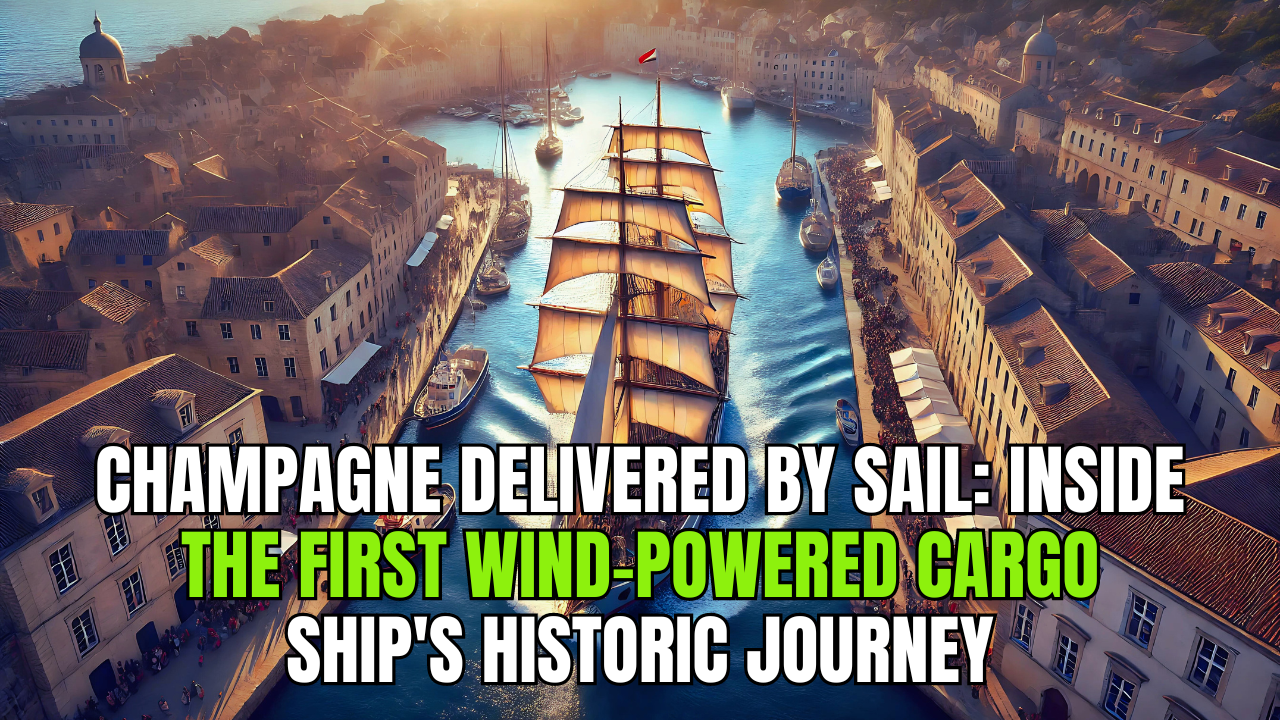 🌱 Champagne Delivered by Sail: Inside the First Wind-Powered Cargo Ship ...