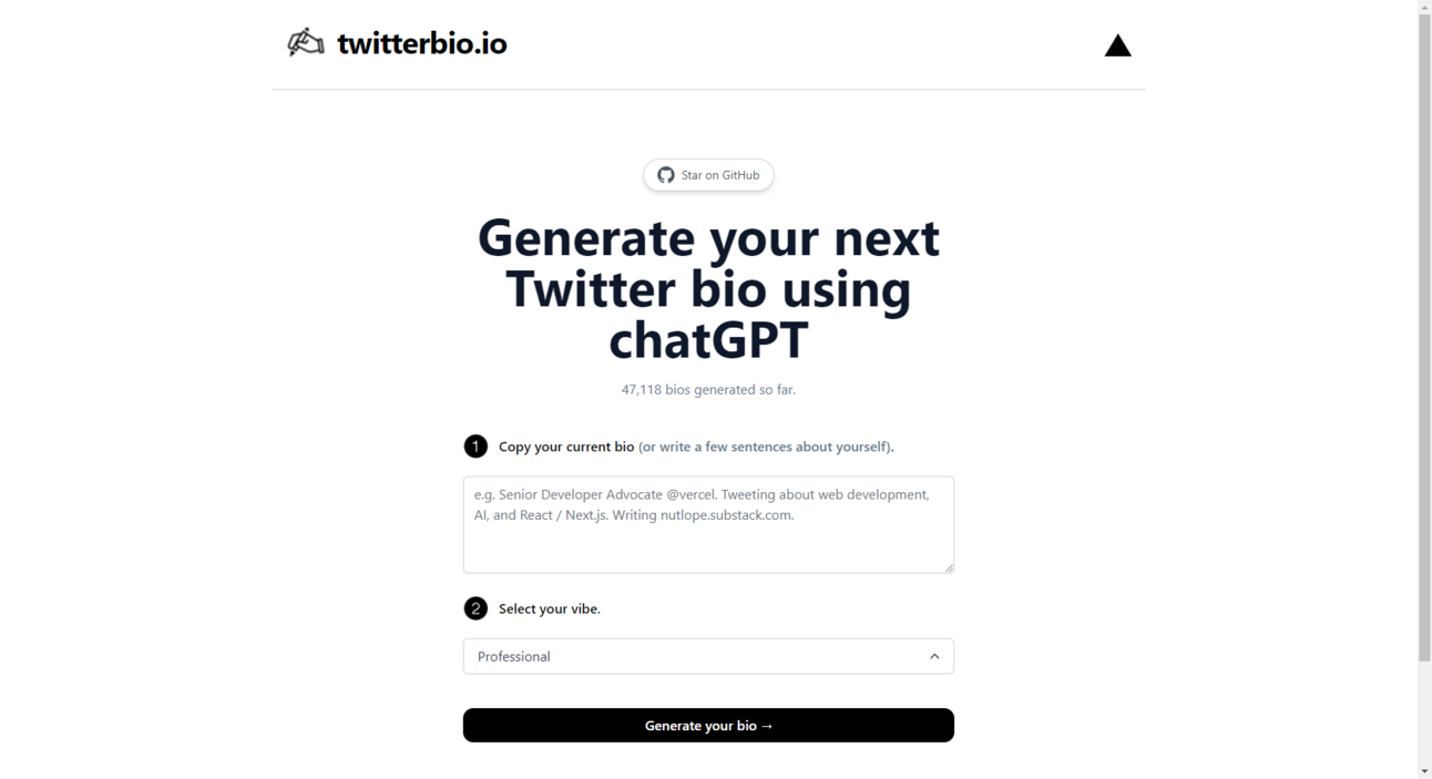 #172 | AI Tool: TwitterBio, Prompt: TikTok - Ideas