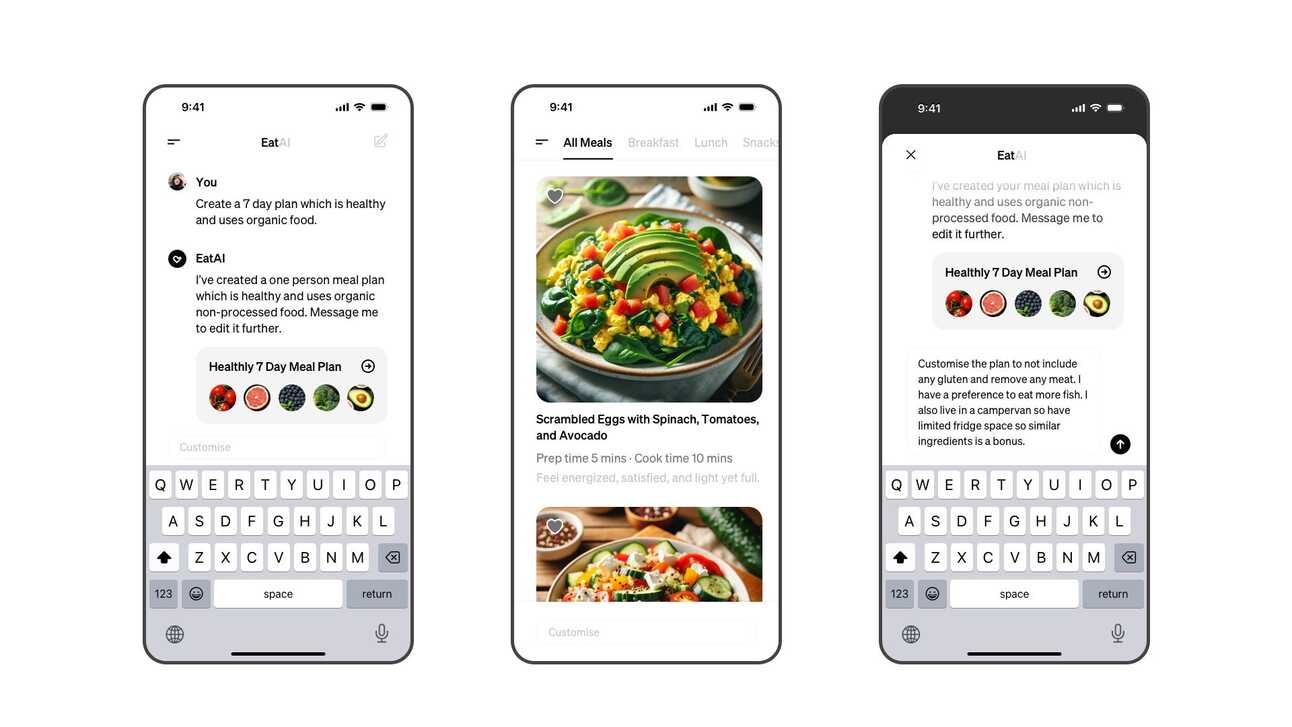 Prototyping EatAI - Customisable AI Powered Meal Planner