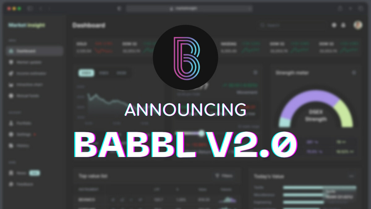 ANNOUNCING: Babbl V2.0 📈