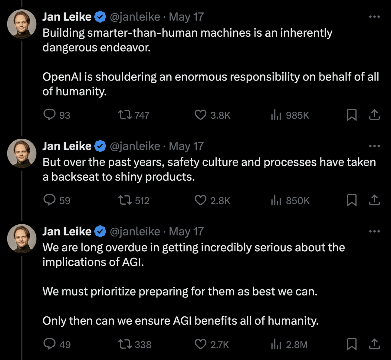 OpenAI's Head of Alignment, Jan Leike, resigned