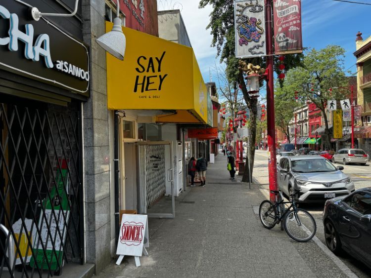 A perfect sandwich at Say Hey Cafe & Deli