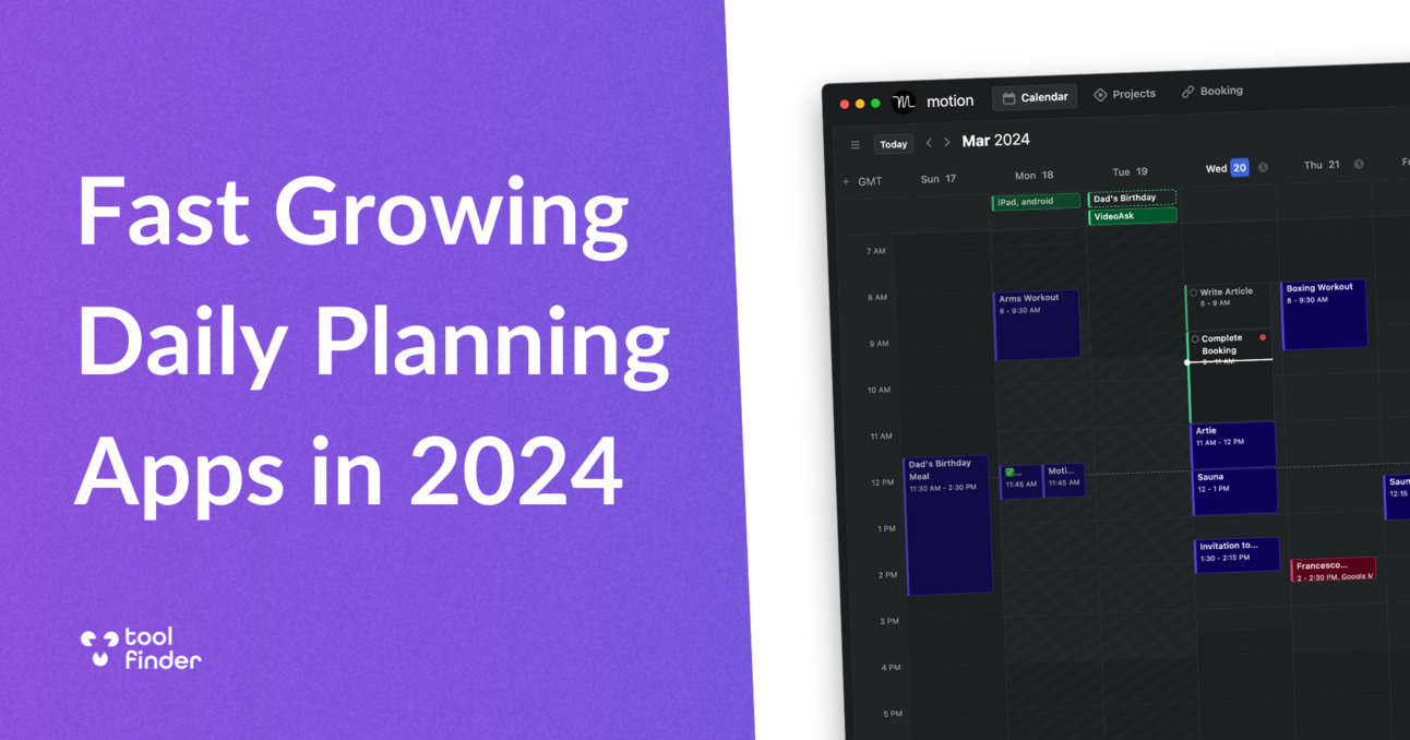 5 Fast Growing Daily Planner Apps