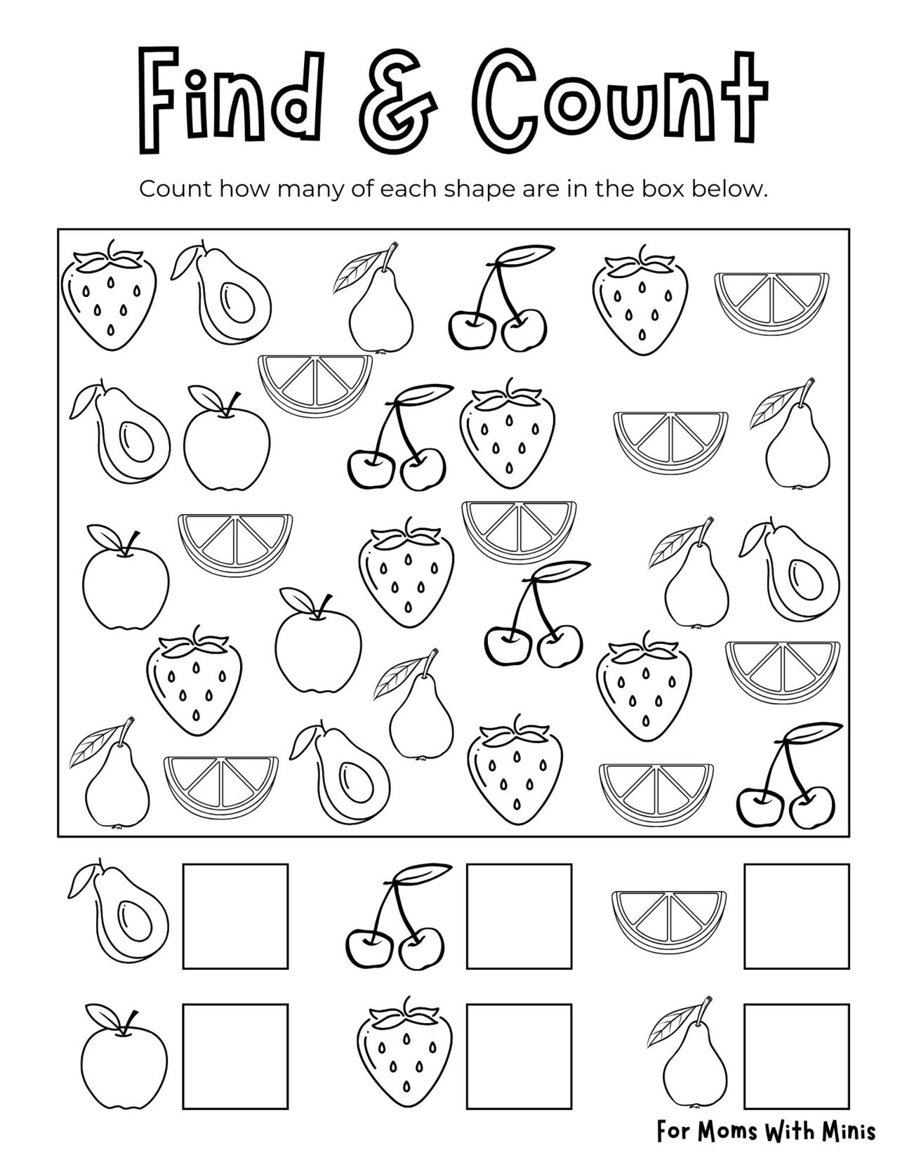 Find an'd Count The Fruit