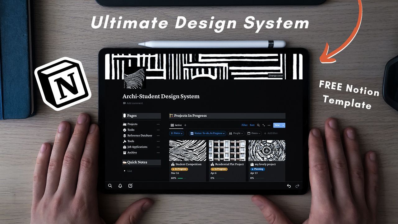 How I Use Notion as an Architecture Student (FREE Template)