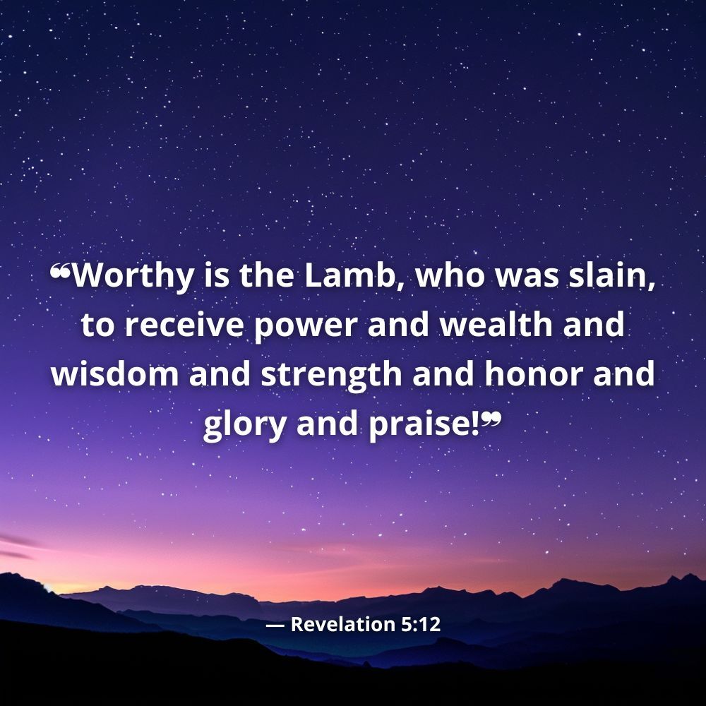 🙏 Verse of the Day: Revelation 5:12