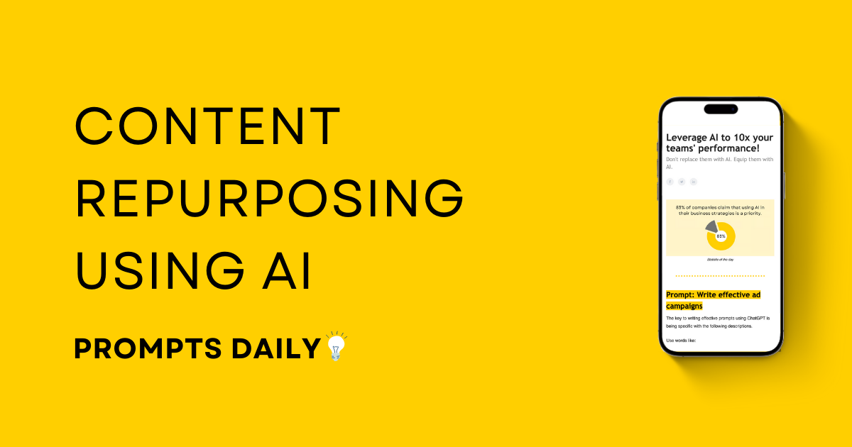 How to do Content Repurposing Using AI