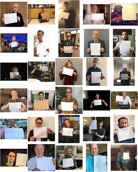 Fun With Celebrities Holding Signs
