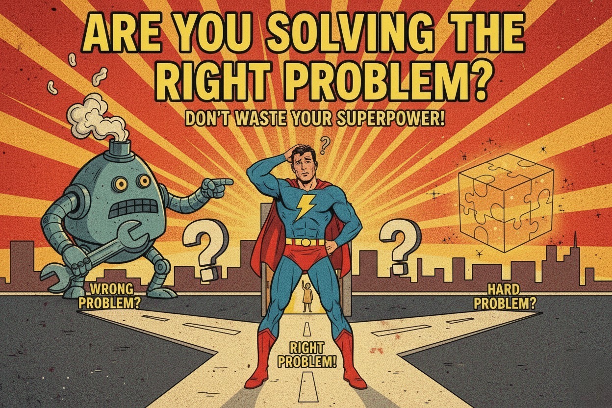 Are You Solving the Right Problem?