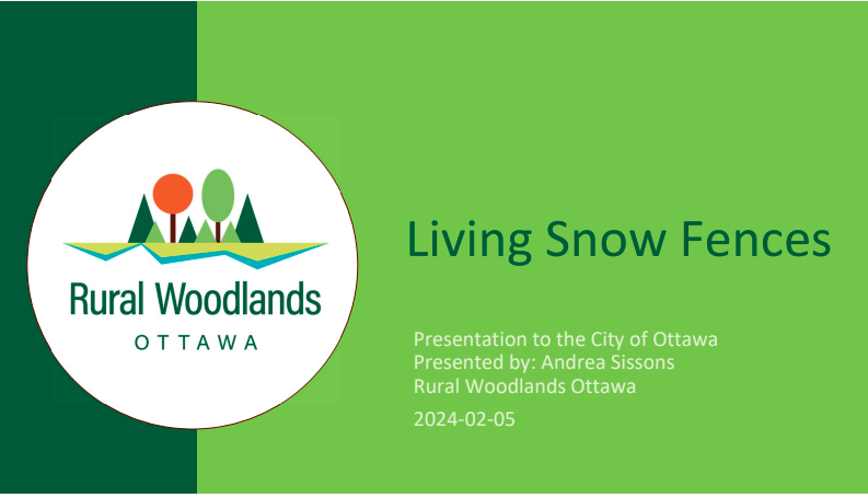 The Case for Hedgerows and a Living Snow Fences Program