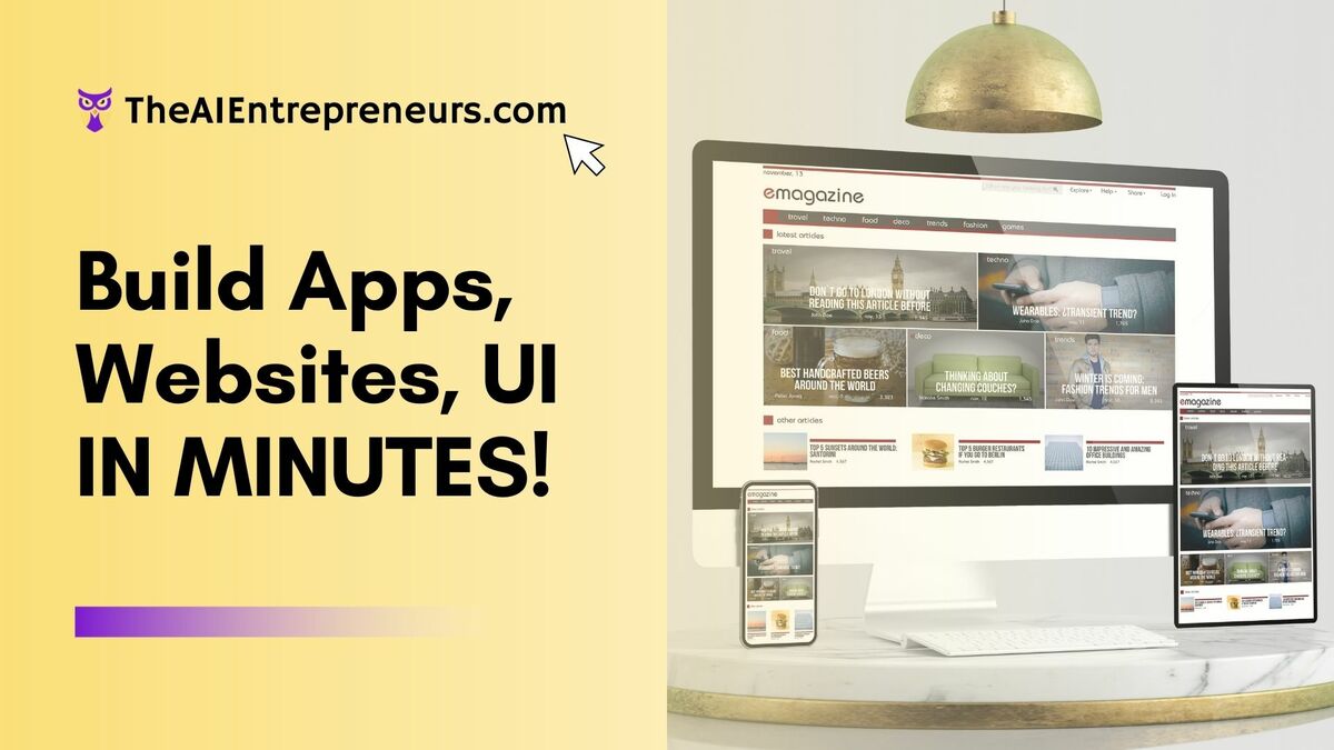 Build Stunning Apps, Websites & UIs in MINUTES 🔥