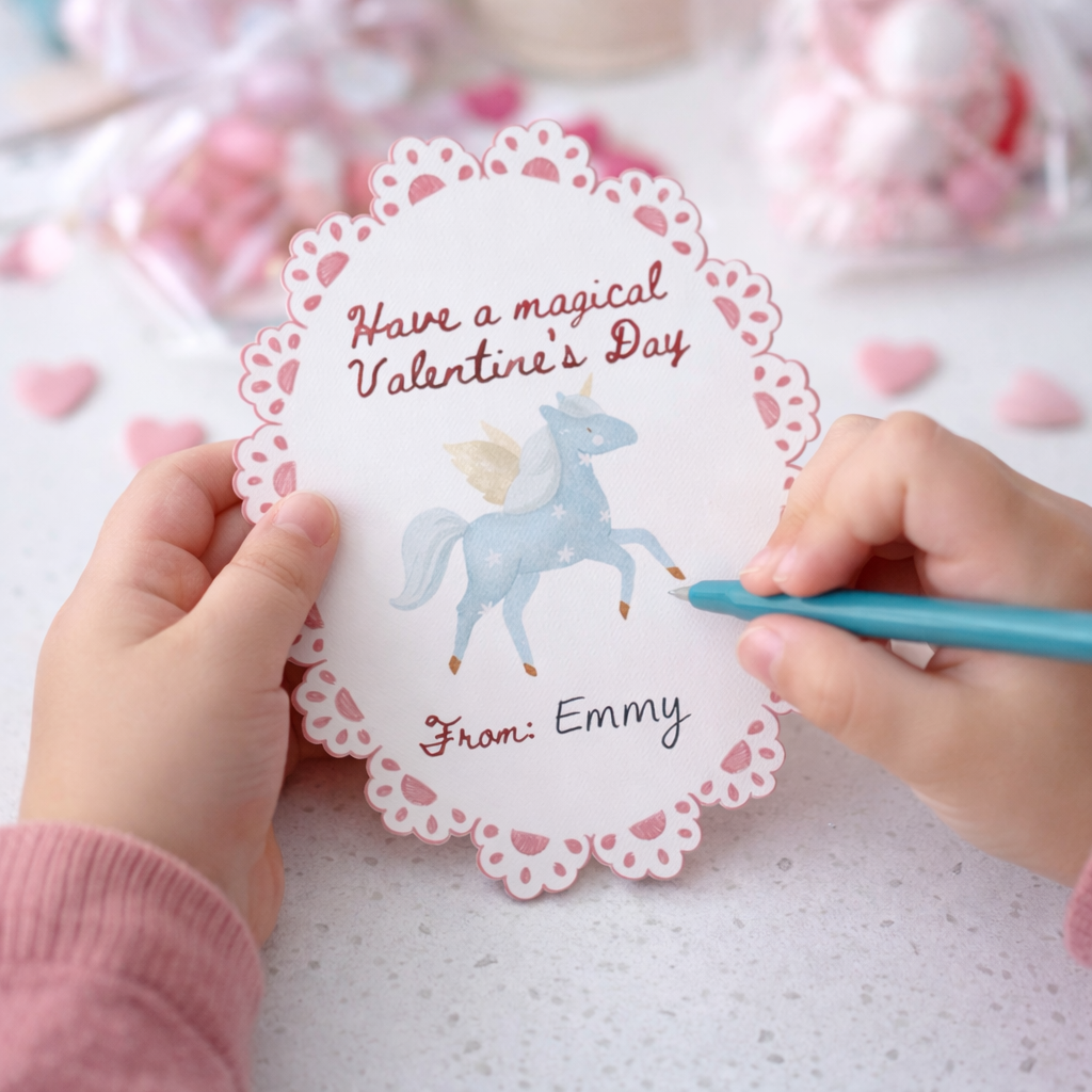 Free Printable Unicorn Valentine Cards for Kids – Magical DIY Classroom ...