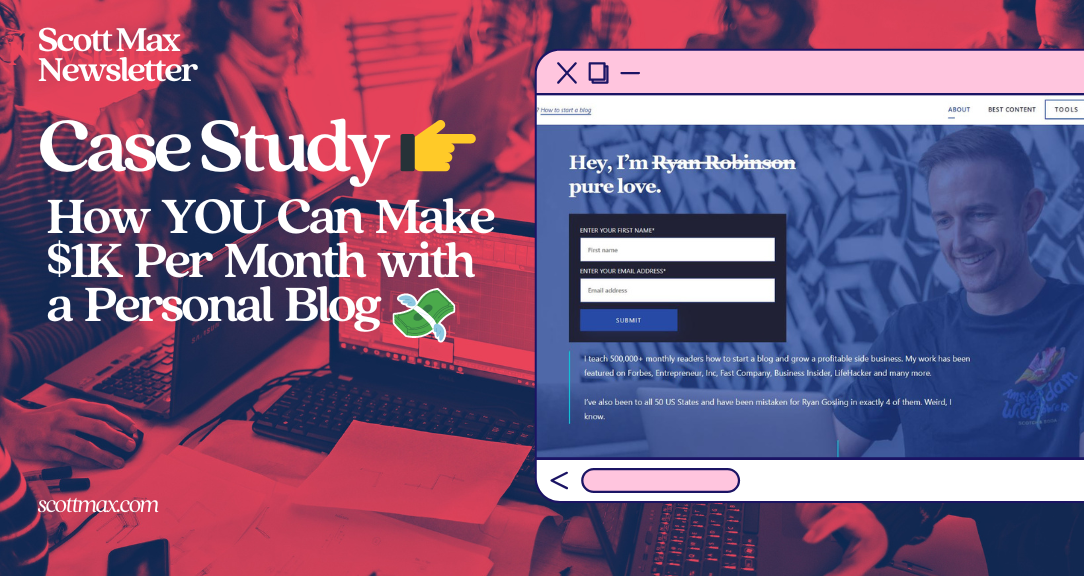 Case Study: How YOU Can Make $1K Per Month with a Personal Blog