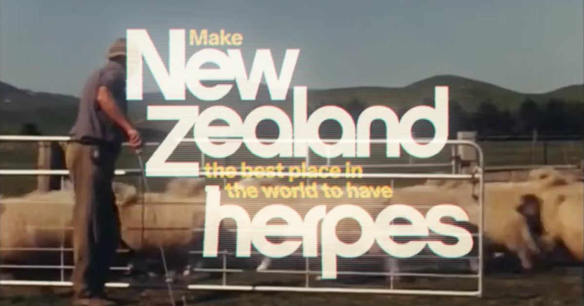 New campaign aims to make NZ the best country to have herpes