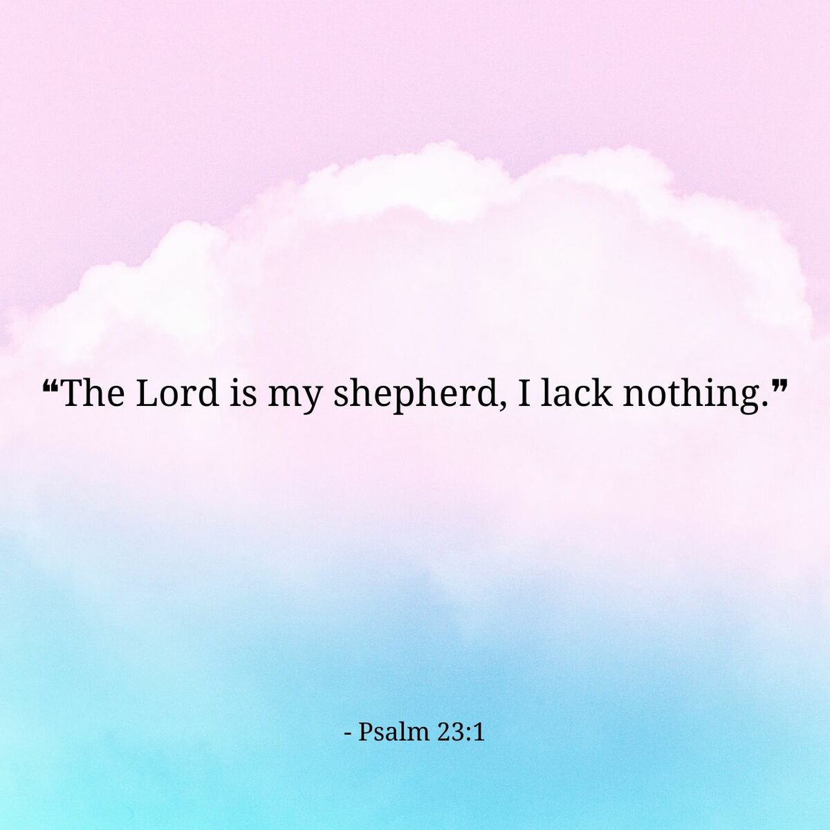 Verse of the Day: Psalm 23:1
