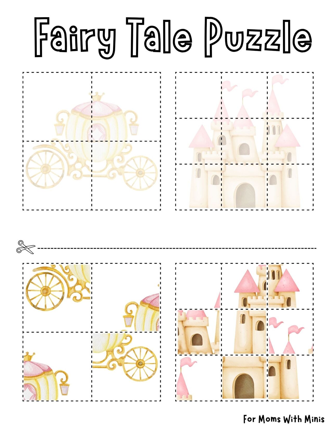 Fairy Tale Puzzle Worksheet