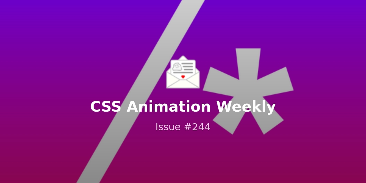 CSS Animation Weekly #244 - Underlines, reduced motion and free courses
