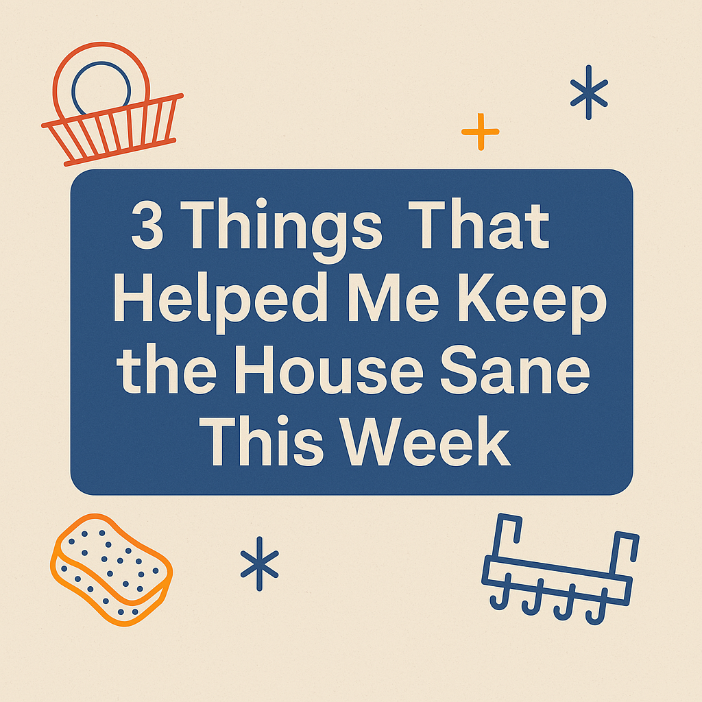 3 Things That Helped Me Keep the House Sane This Week