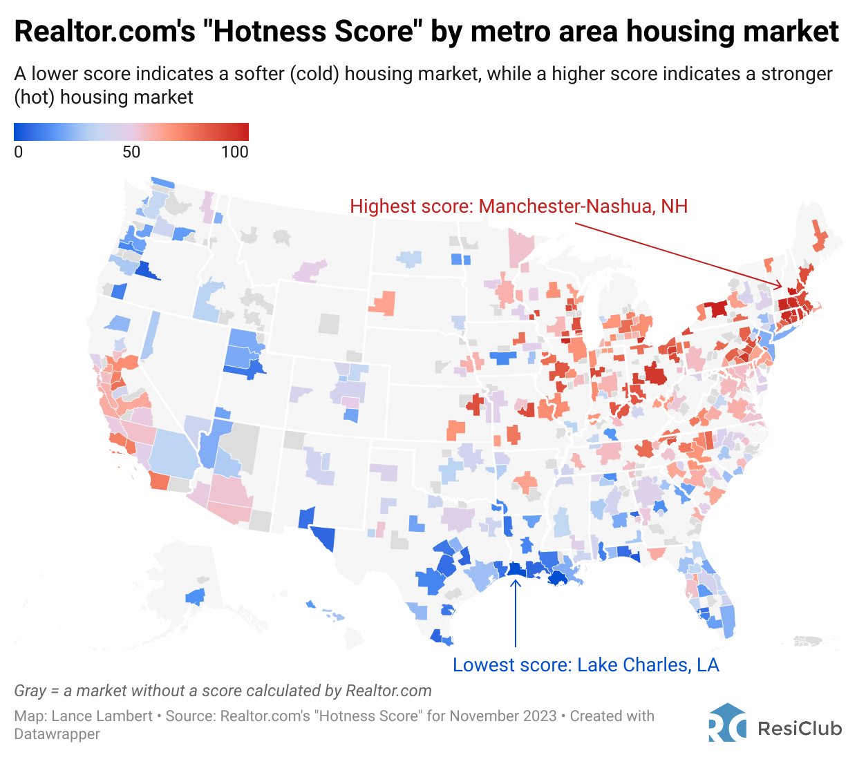 Realtor.com: 10 hottest housing markets—and 10 coldest markets