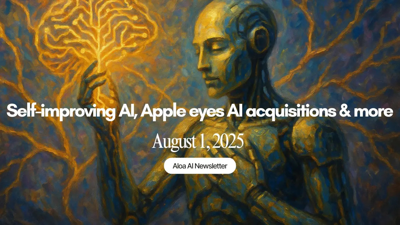 Self Improving Ai Apple Eyes Ai Acquisitions More August 1 2025