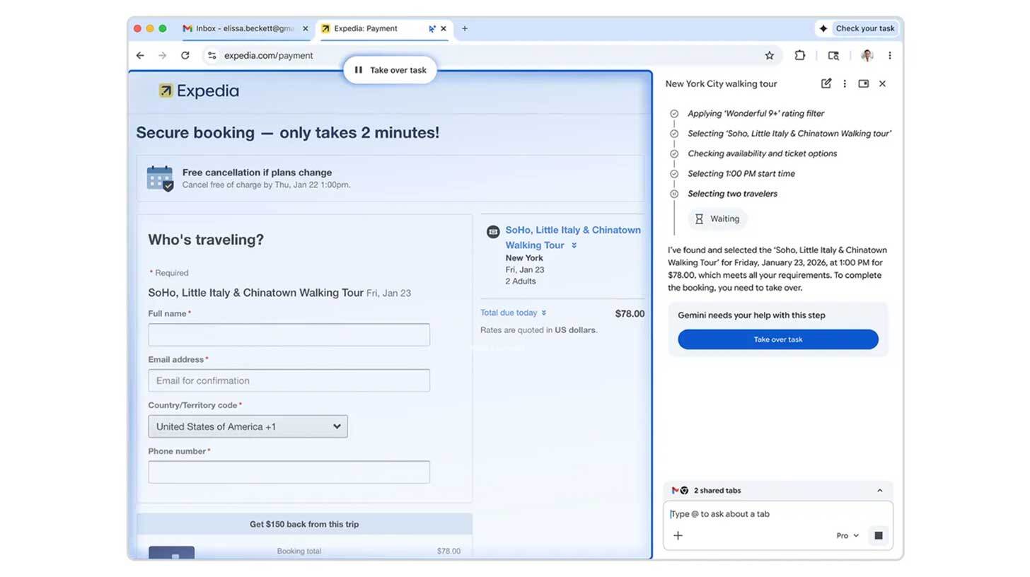 Chrome gets agentic AI upgrade