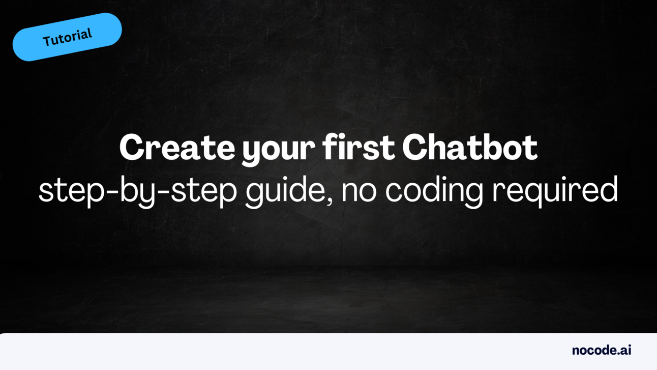 Create your first chatbot with LLMs