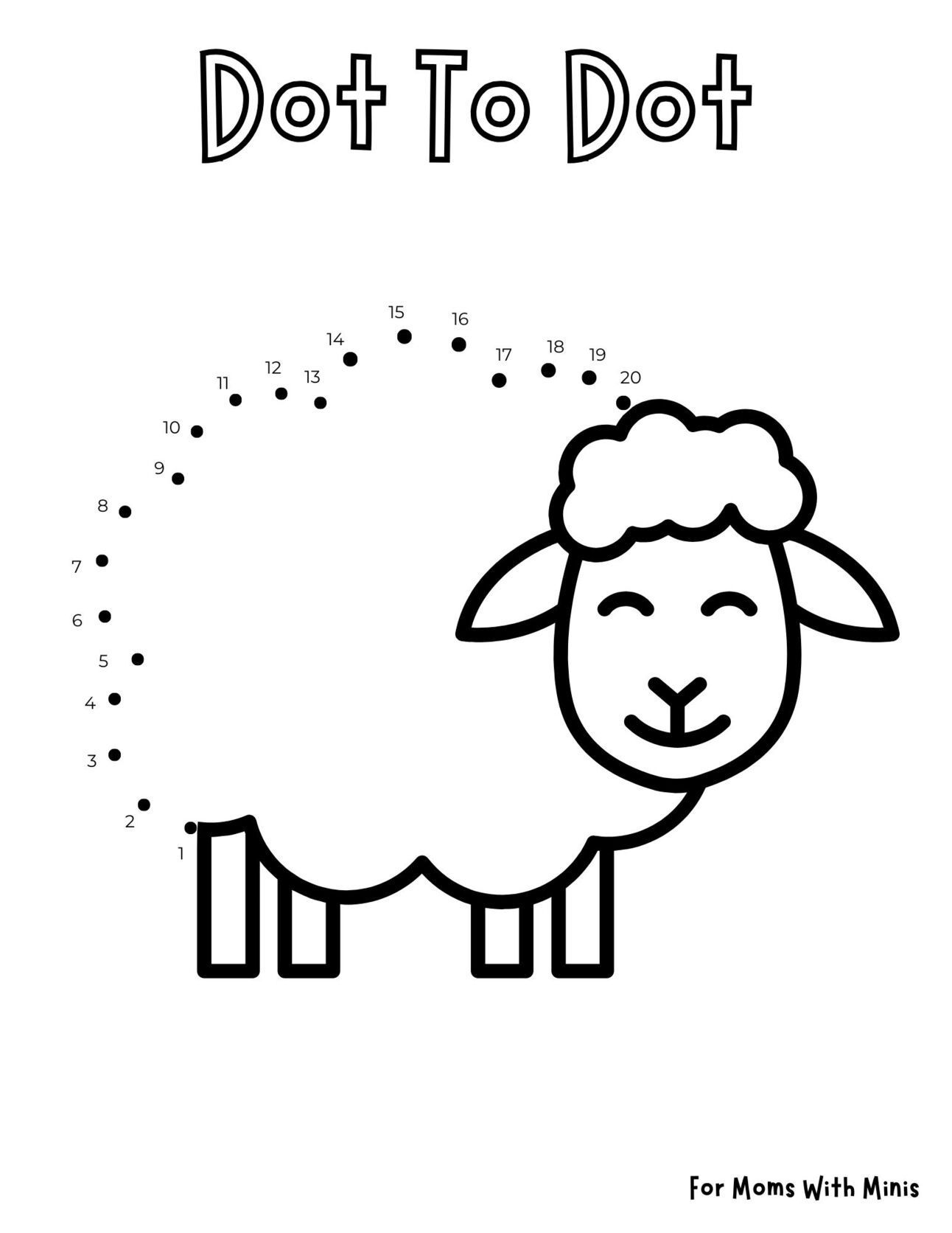 Dot To Dot Sheep