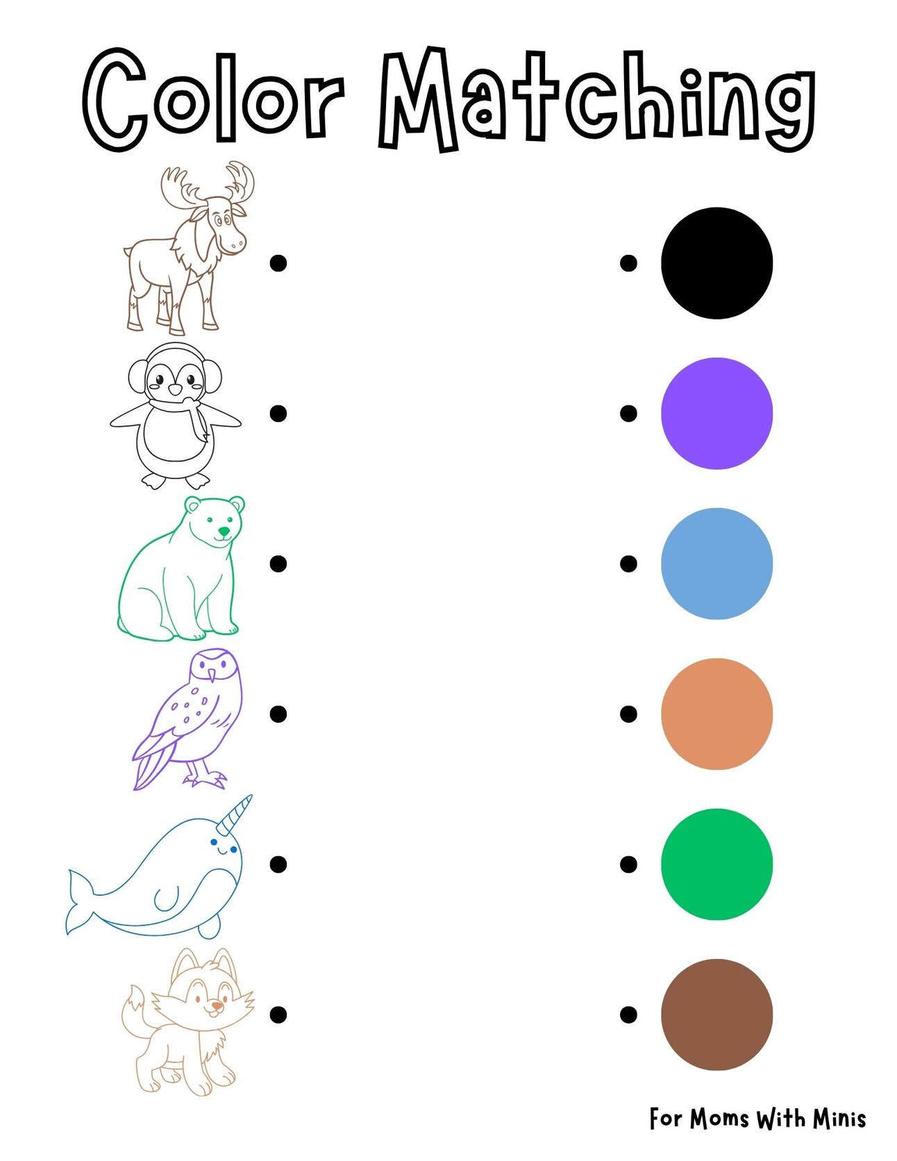🦭 Winter Animals Color Matching