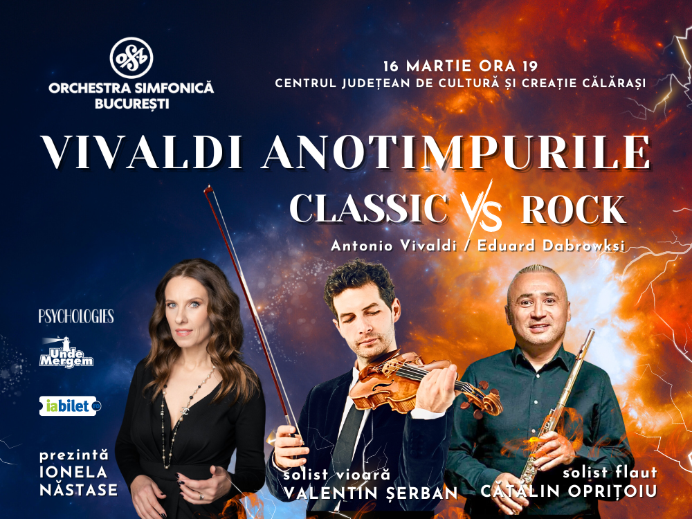 🎁 8 Martie vine cu surprize! Anotimpurile de Vivaldi ajung la Călărași
