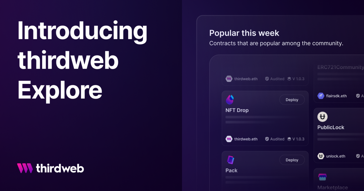Introducing Explore: The front page for smart contracts