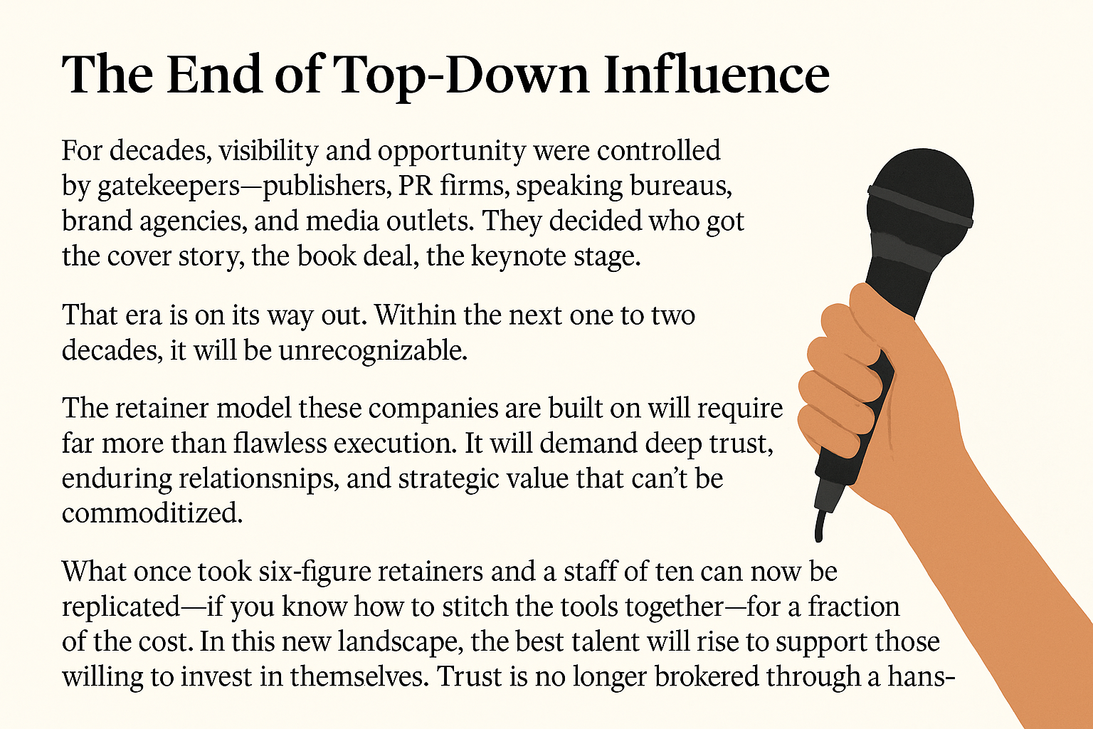 The Collapse of Top-Down Influence