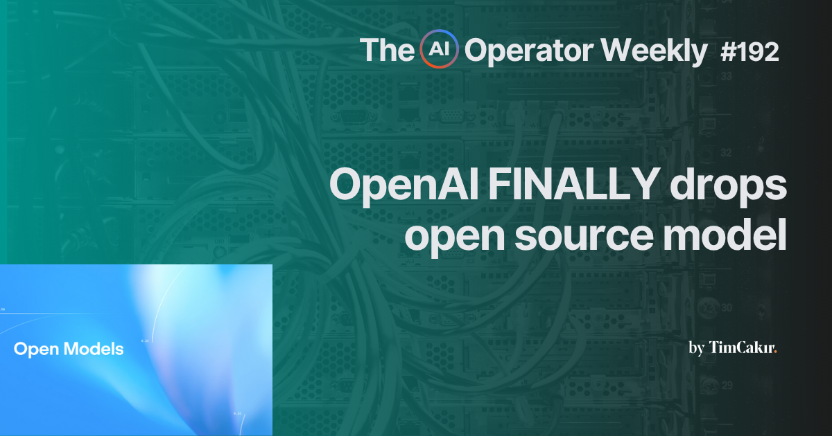 Your Own Personal LLM: OpenAI FINALLY drops open source model